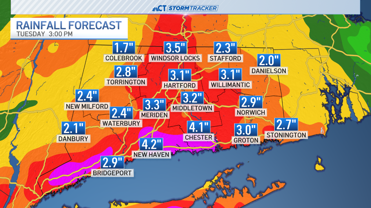 Flood watch issued for parts of Connecticut – NBC Connecticut