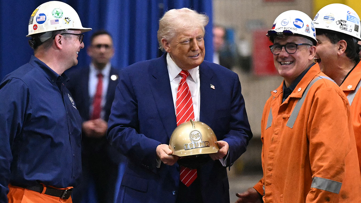Trump tells U.S. steelworkers he’s going to double tariffs on foreign ...