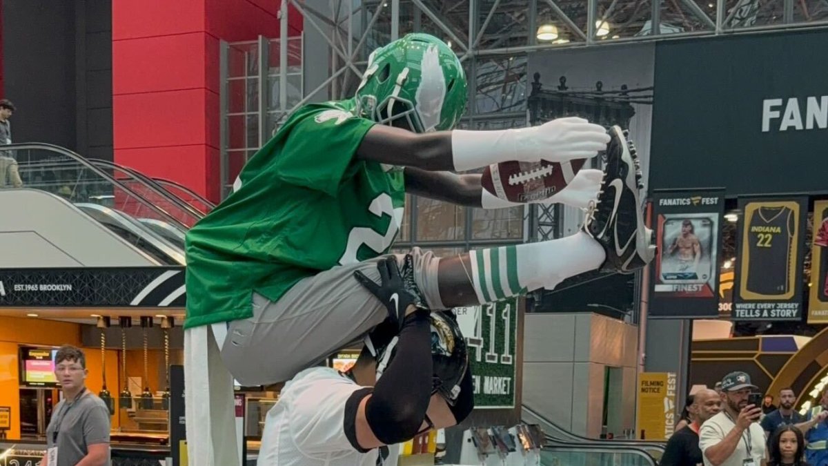 Fan’s Saquon Barkley hurdle costume wins Fanatics Fest contest – NBC ...