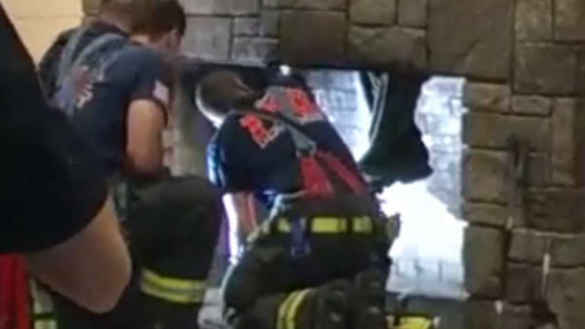 Man gets stuck in chimney while trying to get his dog out of a locked ...