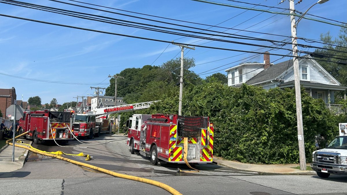 Person found trapped in burning building in New London has serious ...