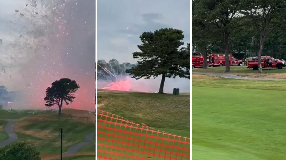 2 hurt as fireworks explode at Mashpee, MA golf course Wednesday – NBC ...