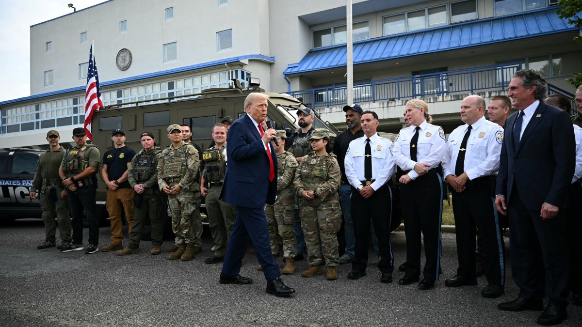 Trump thanks National Guard, police for patrolling DC – NBC Connecticut
