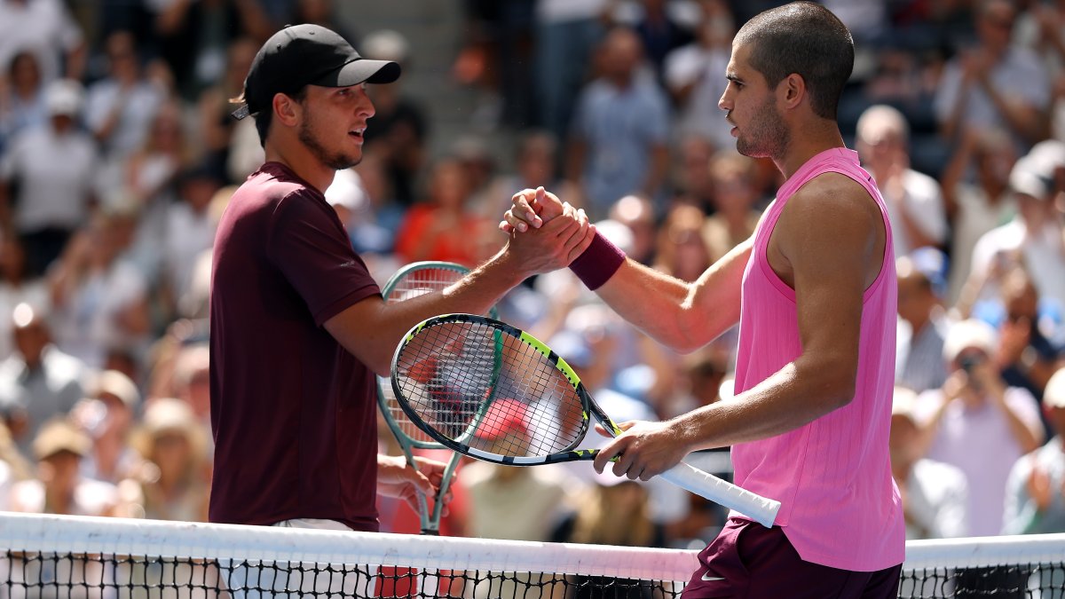 The post-match handshake, a tennis ritual that sometimes goes awry ...
