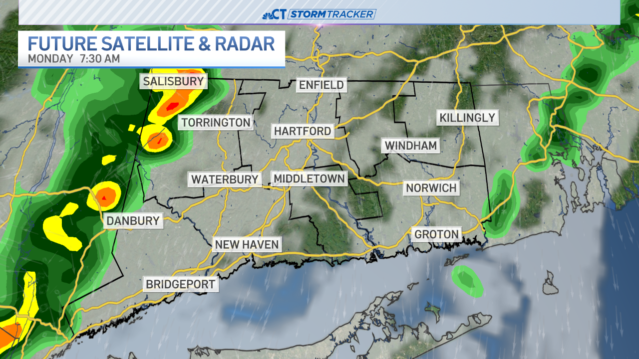Cloudy this evening, chance of rain to start new workweek – NBC Connecticut