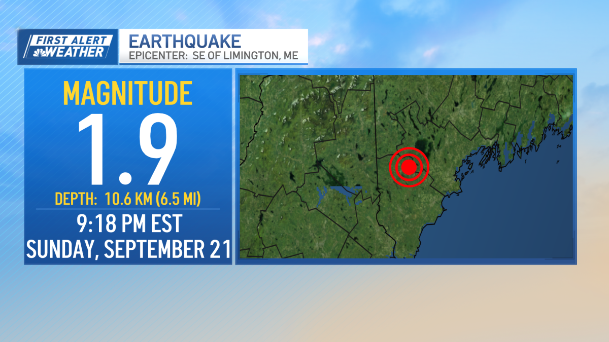 Earthquake in Maine: 1.9 quake near Lake Arrowhead – NBC Connecticut