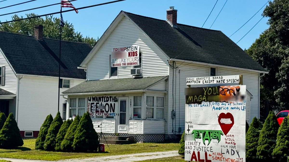 Anti-Trump signs on Killingly home spark free speech debate – NBC ...