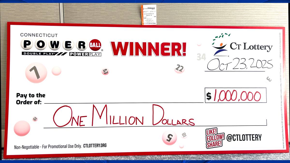 Simsbury man gets $1 million Powerball birthday gift – NBC Connecticut