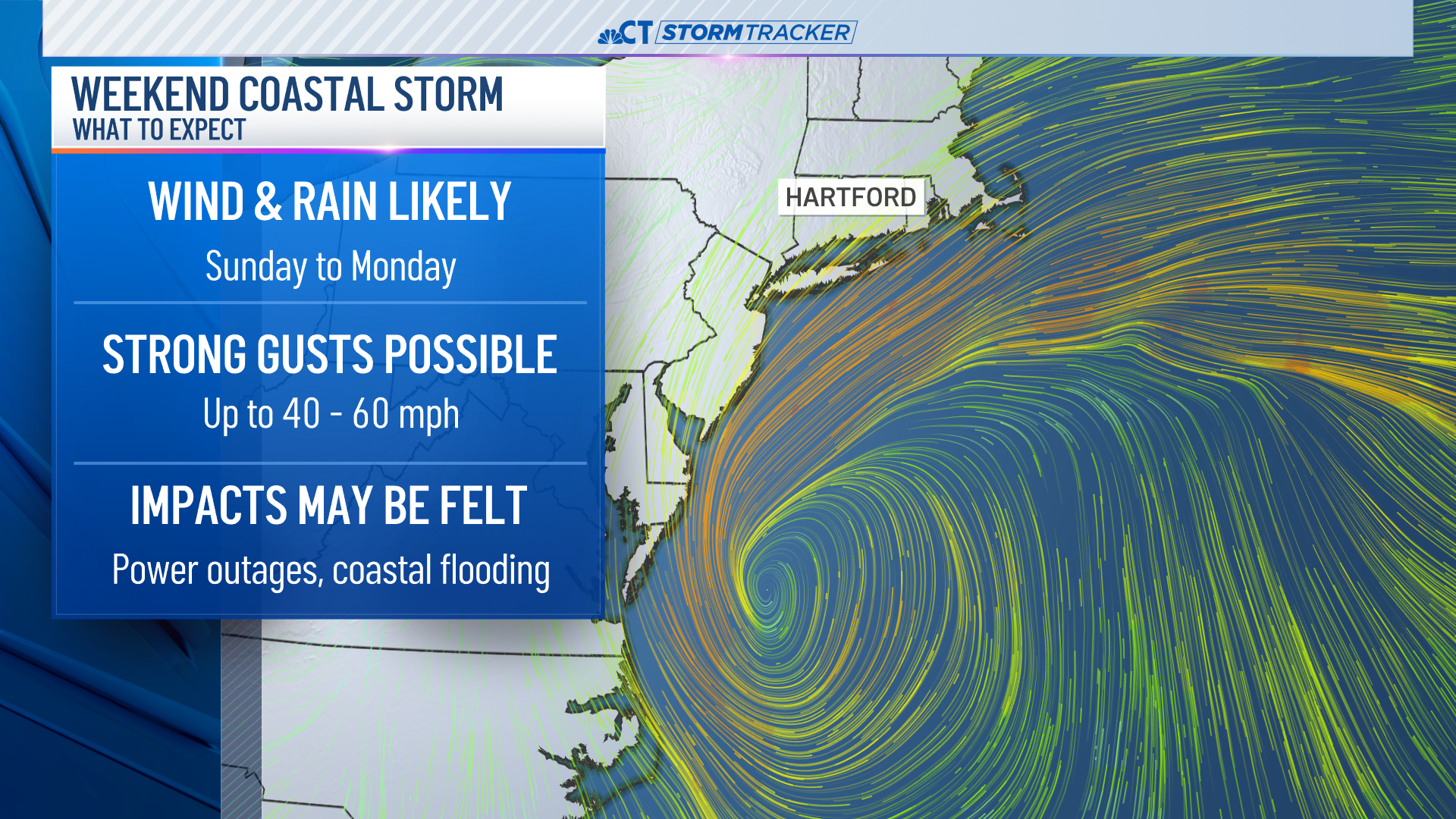 Tracking powerful nor’easter late this weekend – NBC Connecticut