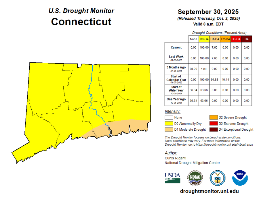 Parts of Connecticut are in moderate drought – NBC Connecticut