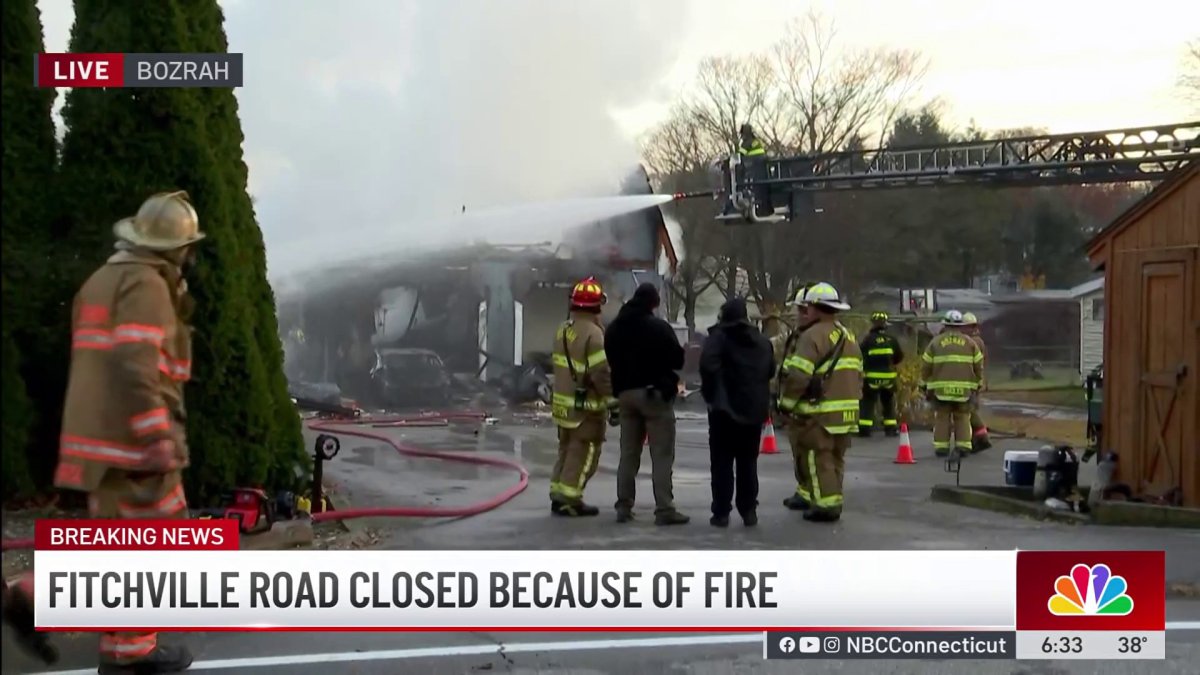 One person unaccounted for as crews battle house fire in Bozrah – NBC ...
