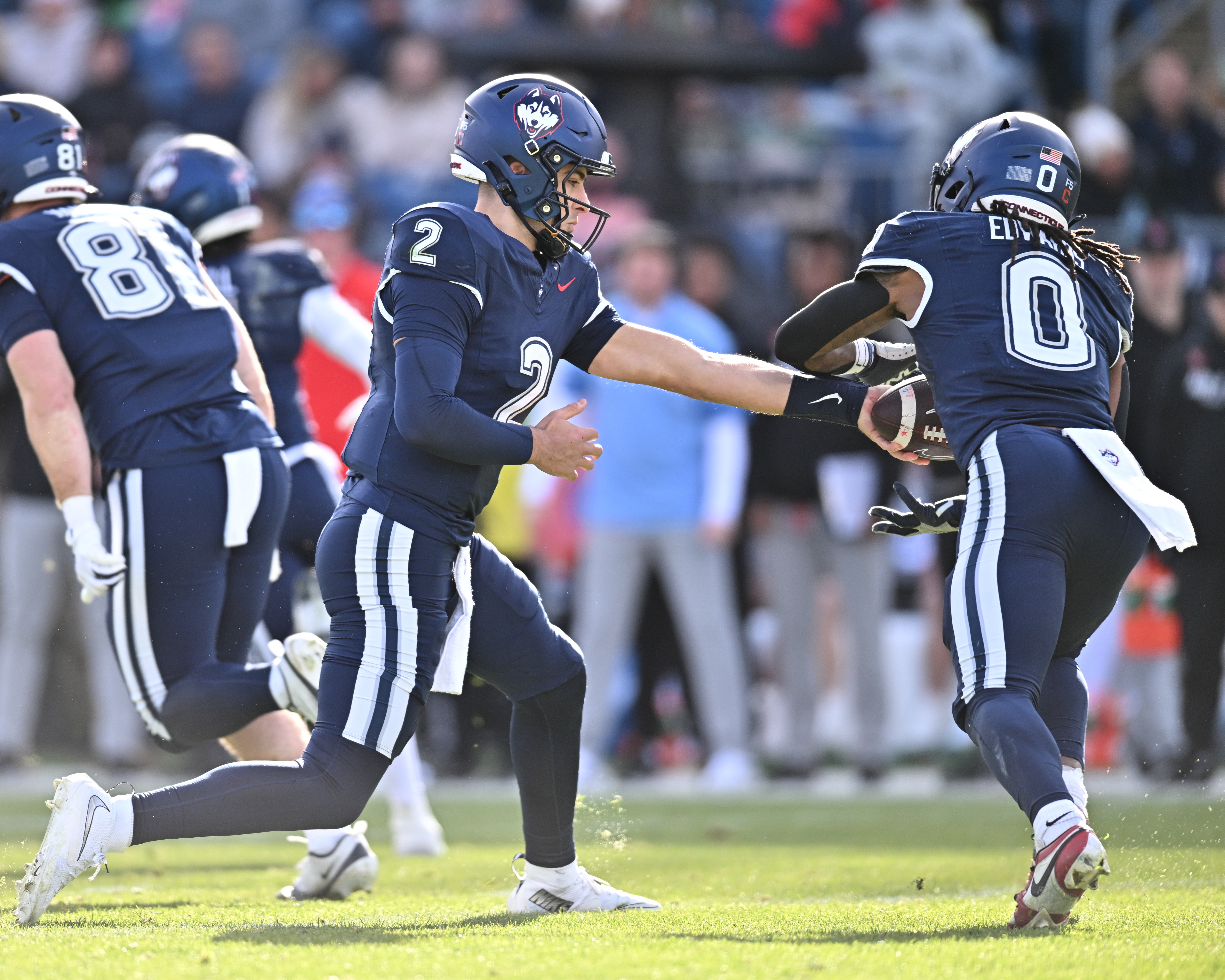 Cam Edwards cracks 1,000-yard mark, scores twice for UConn in 26-16 win ...