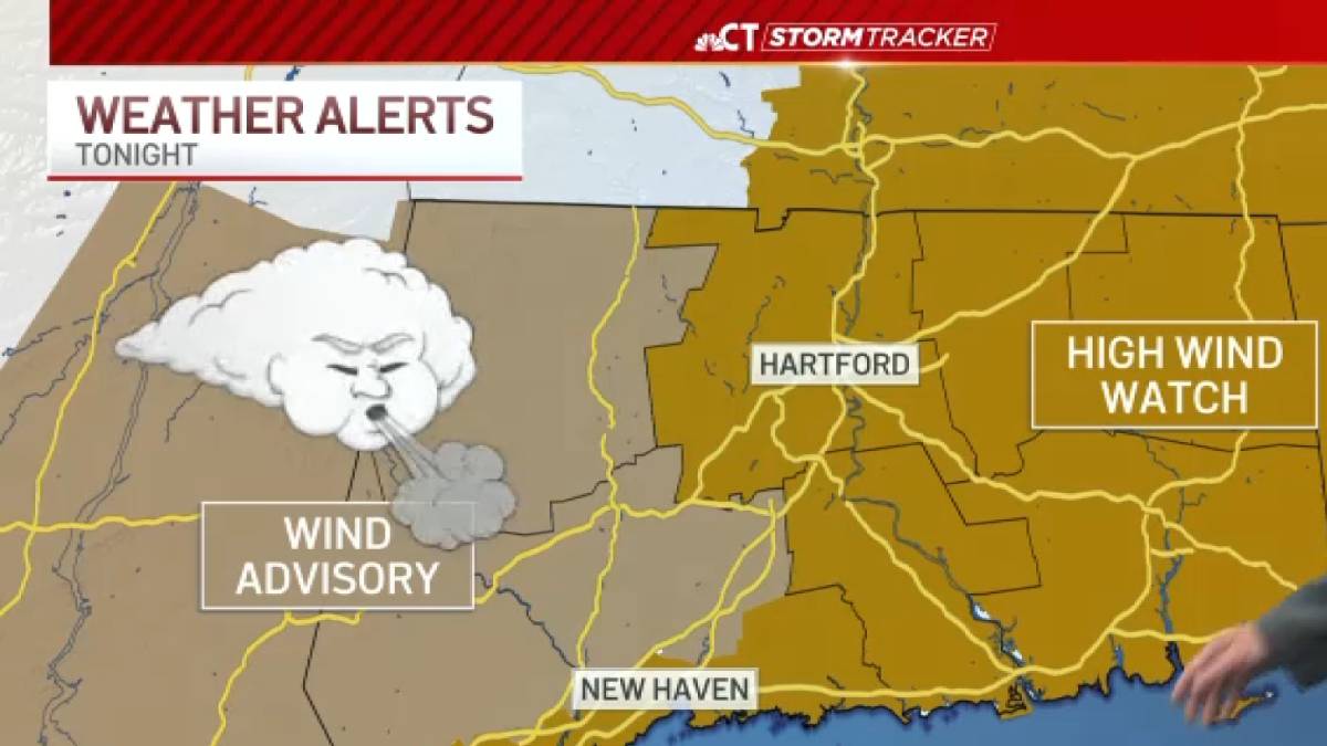 High wind watches, wind advisories issued – NBC Connecticut