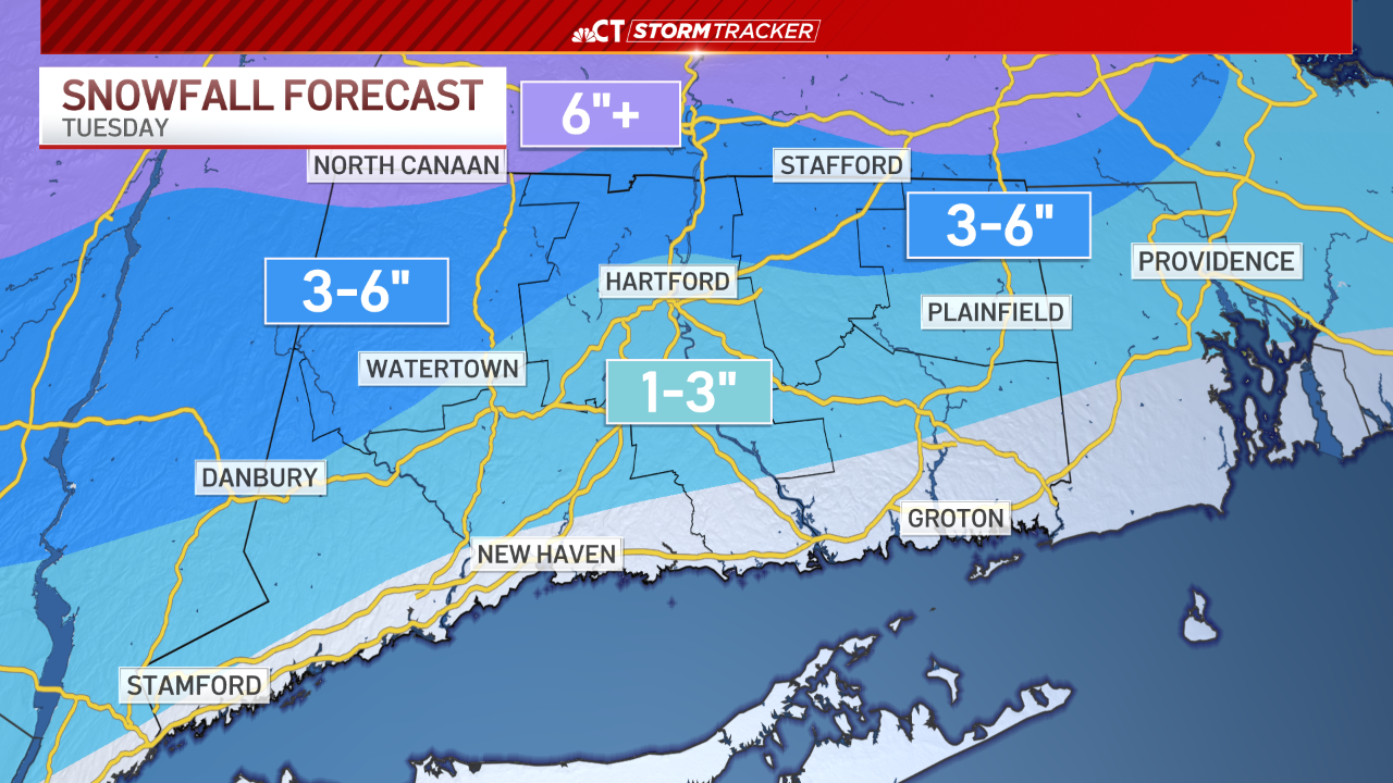 Slippery commute for Monday – NBC Connecticut