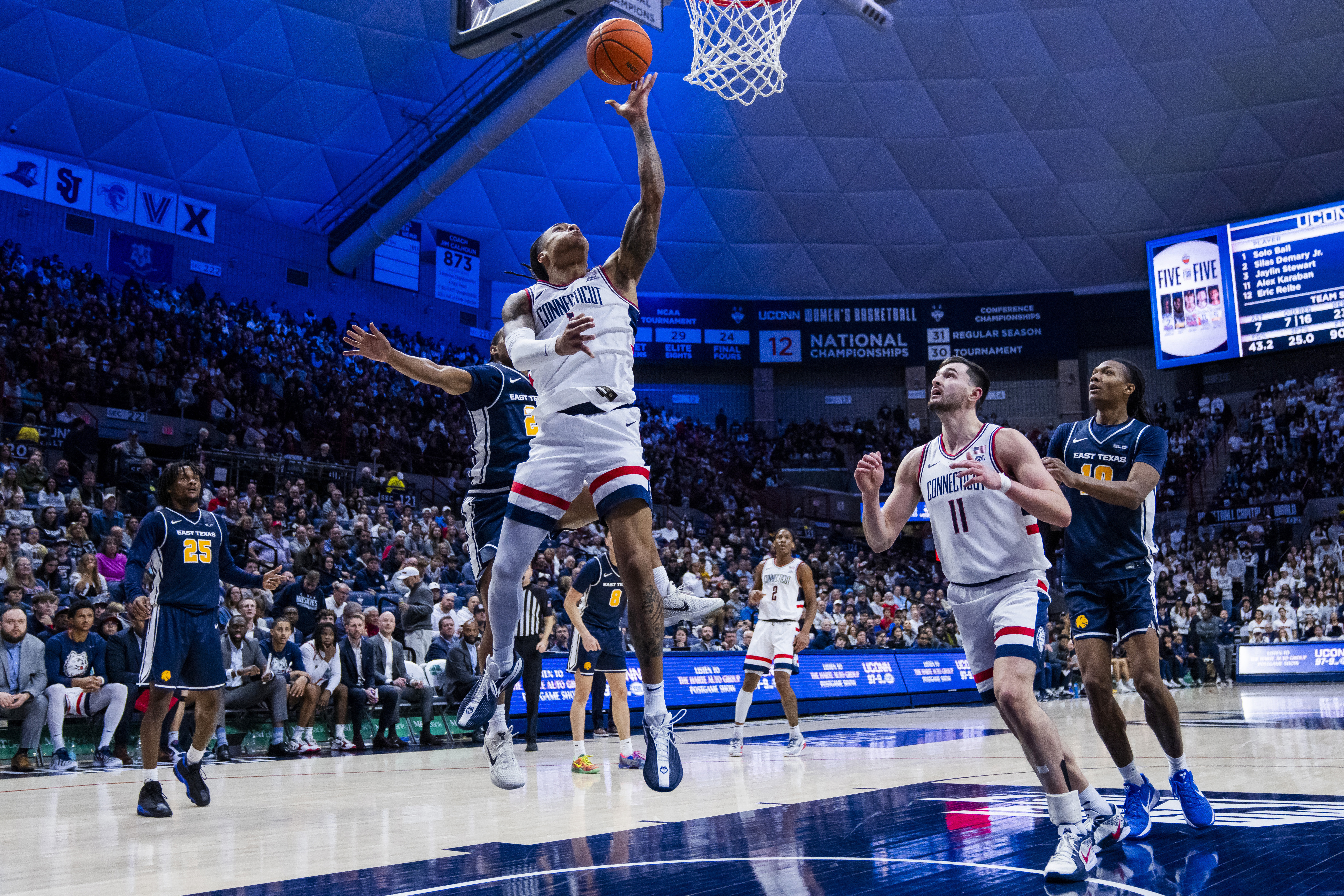 Solo Ball helps No. 5 UConn pull away in 2nd half in 83-59 win over ...