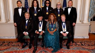 Trump hosts Kennedy Center Honors recognizing Stallone, Kiss – NBC ...