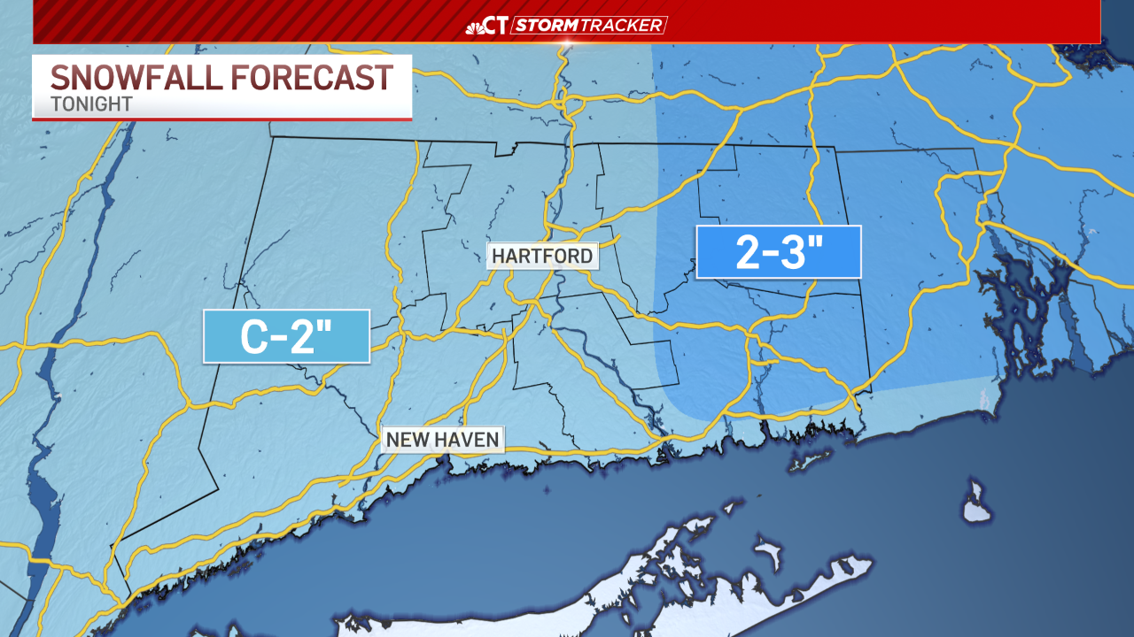 Snow arrives to ring in the new year tonight – NBC Connecticut