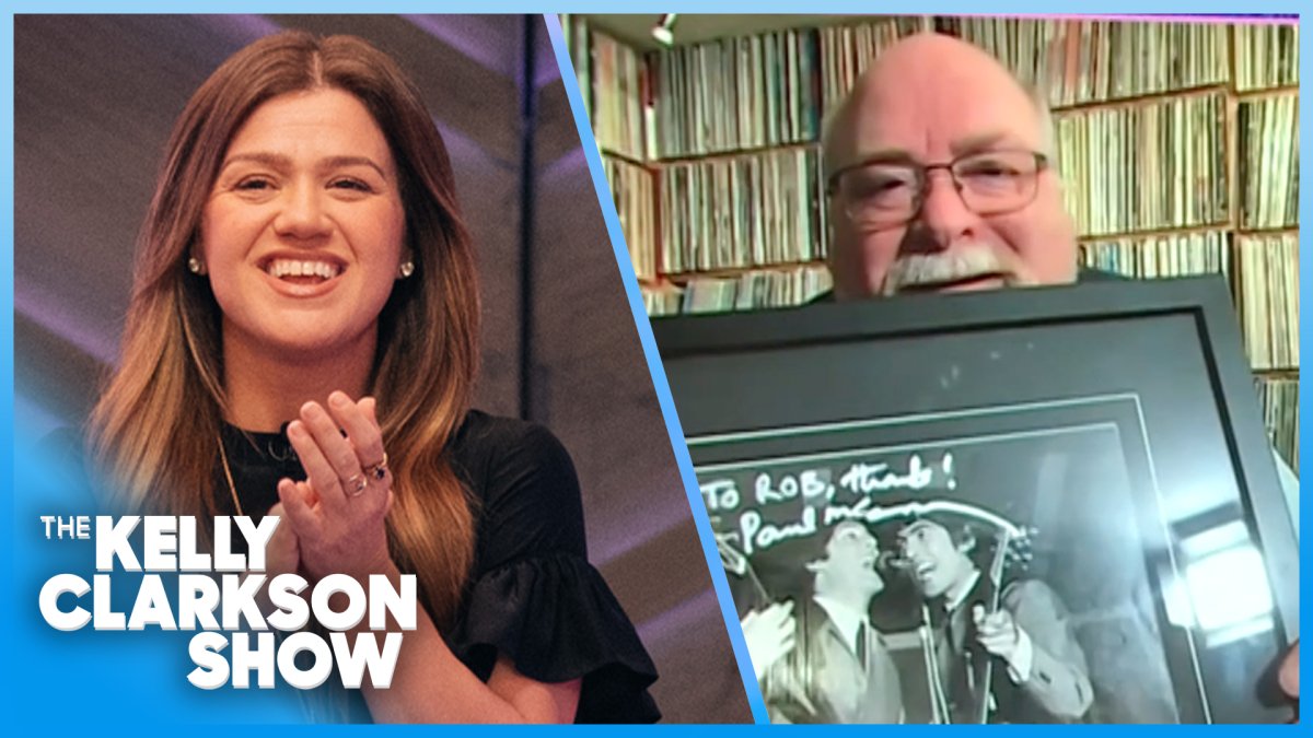 Kelly Clarkson is amazed by record store owner’s rare Beatles discovery ...