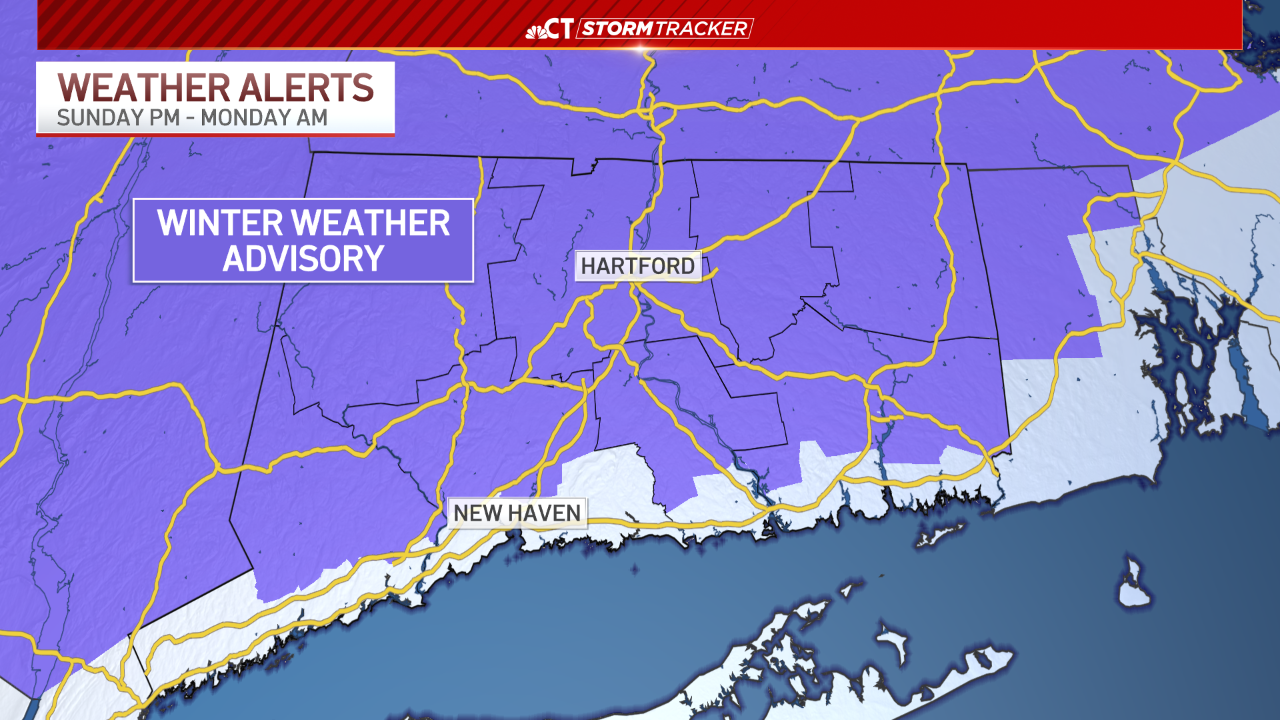 Winter weather advisory in effect for Sunday evening ice potential ...