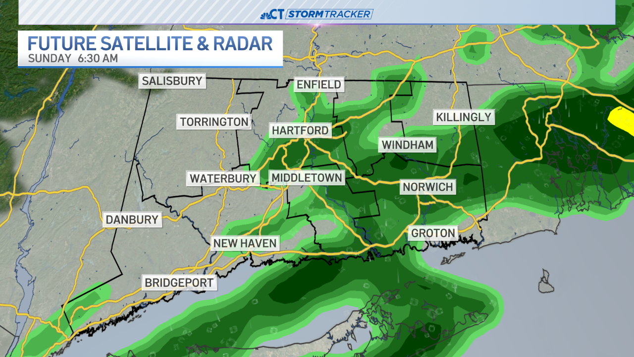 Rain showers likely Saturday night, ending Sunday – NBC Connecticut