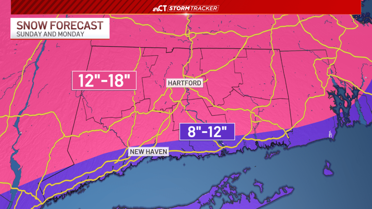 Travel impacts expected during heavy Sunday snow – NBC Connecticut