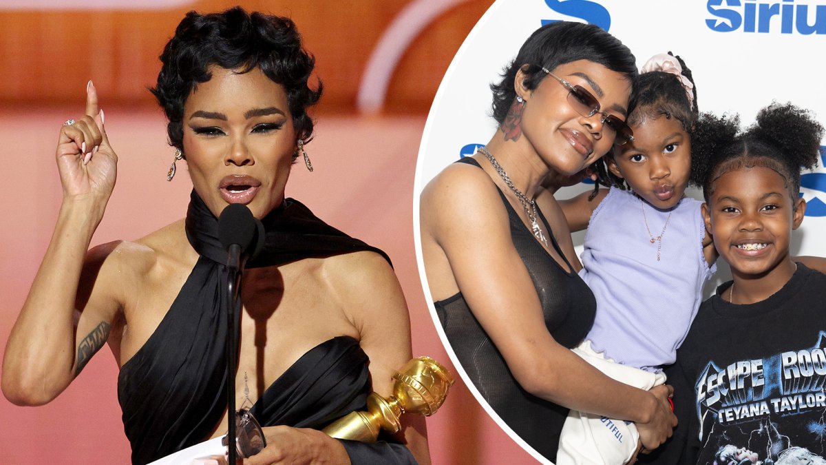 How Teyana Taylor’s daughters reacted to her emotional Golden Globes ...