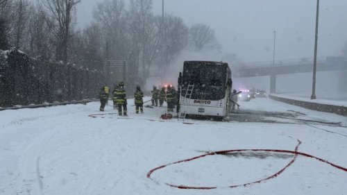 Injuries reported in bus fire on I-95 North in Darien – NBC Connecticut
