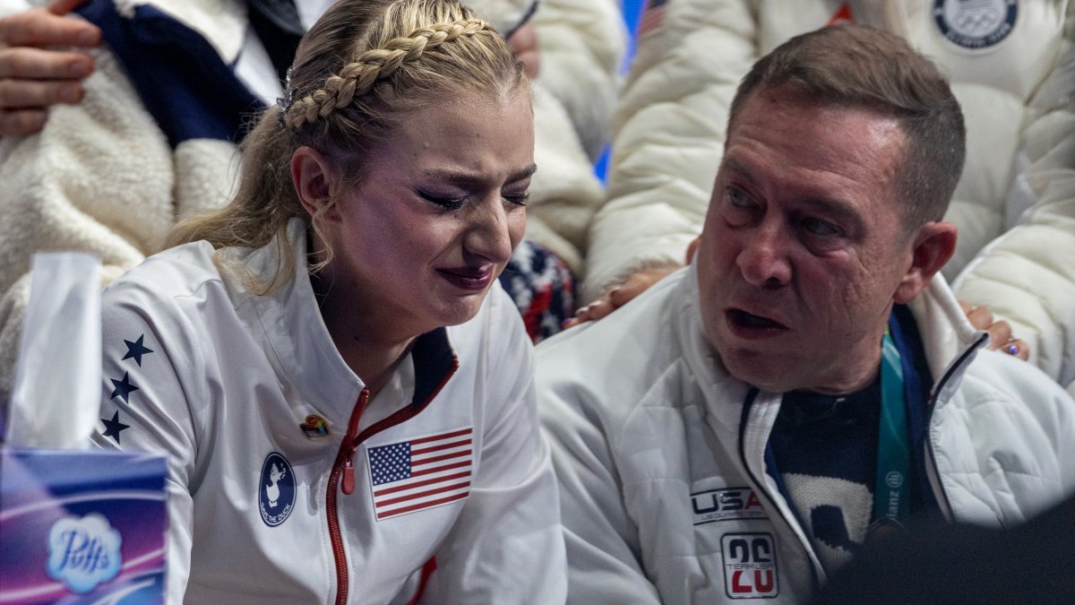 Amber Glenn ‘disappointed’ after struggling in Olympic debut – NBC ...