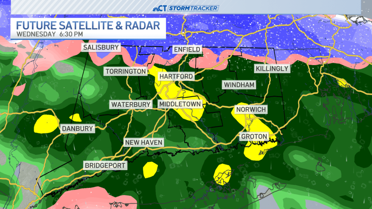 Wintry mix for parts of the state Wednesday evening – NBC Connecticut