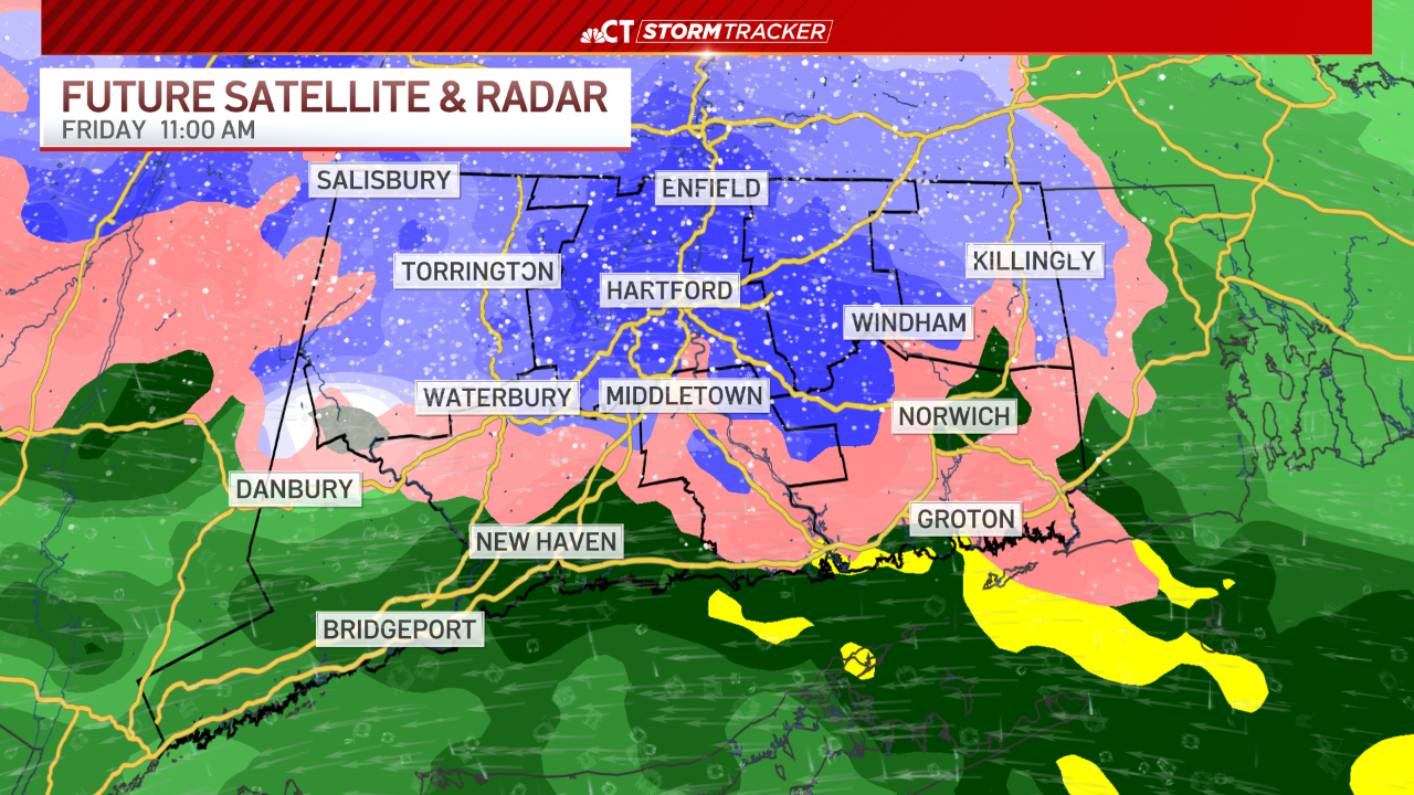 Slushy conditions expected during a wintry mix on Friday – NBC Connecticut