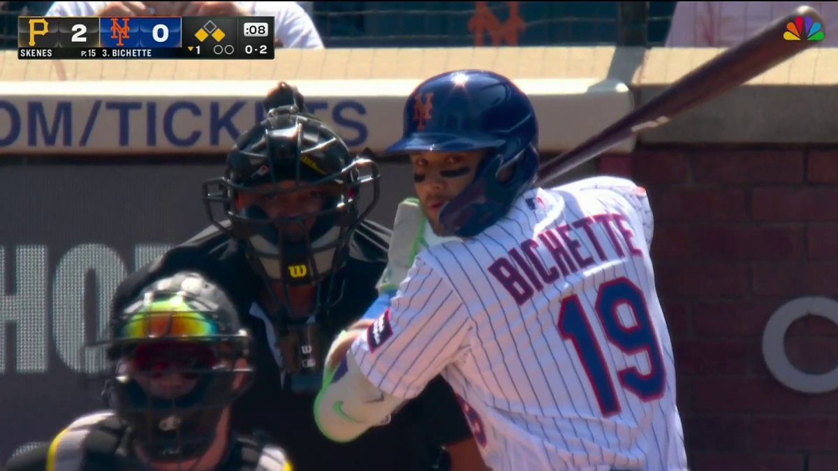 Watch Bo Bichette’s first Mets at bat – NBC Connecticut