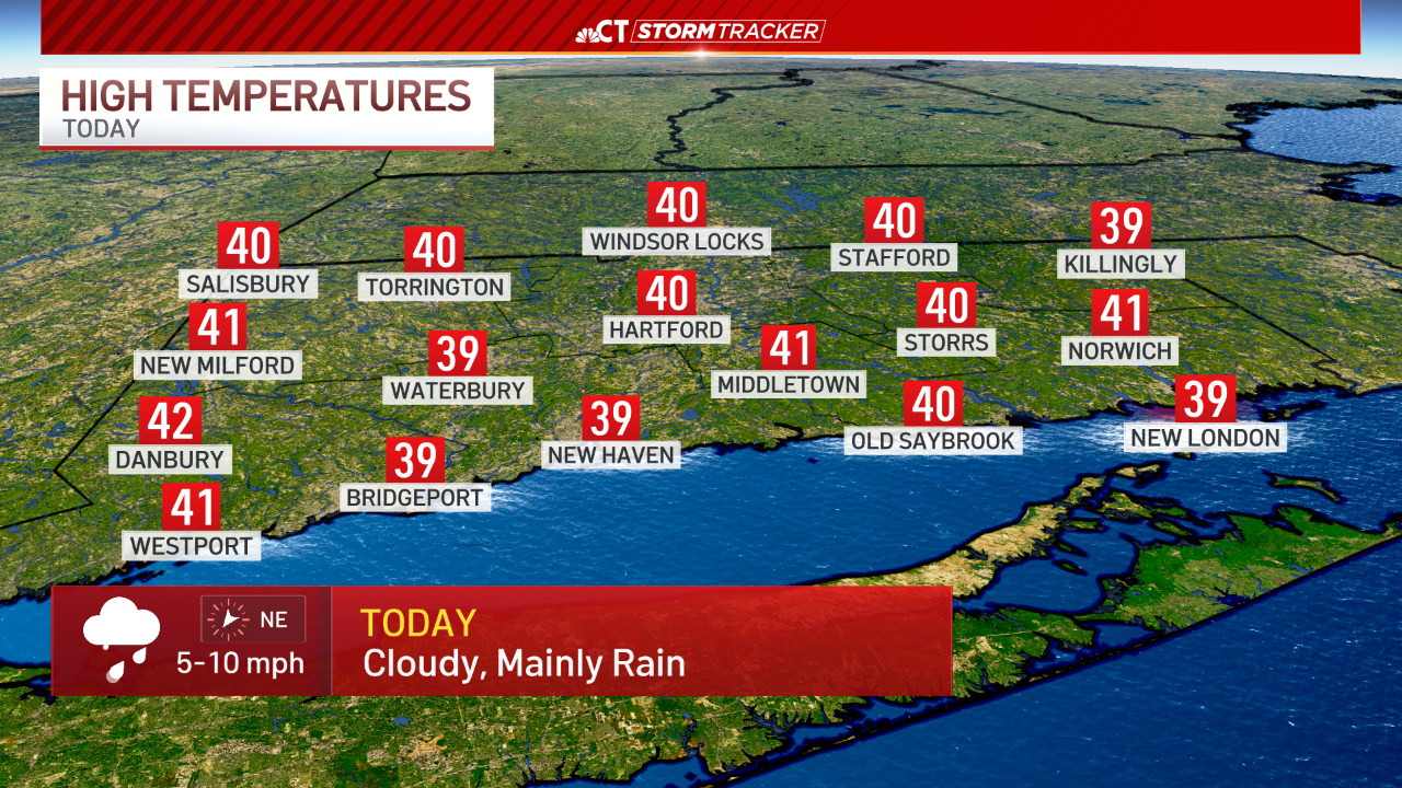 Mainly rain through Thursday ahead of icing potential tonight – NBC ...