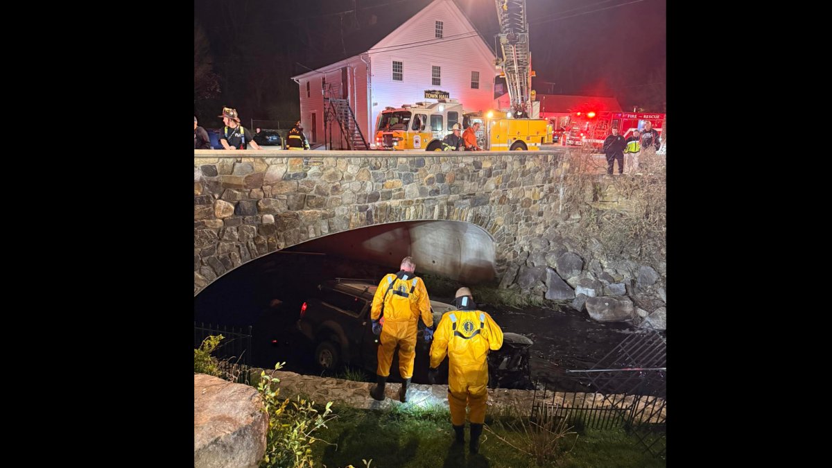 Car falls into river after North Stonington crash on Thursday night ...