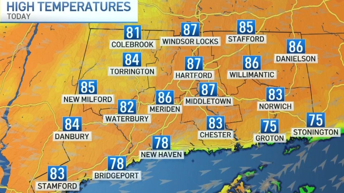 Summer-like temperatures today before cooler weather returns – NBC ...