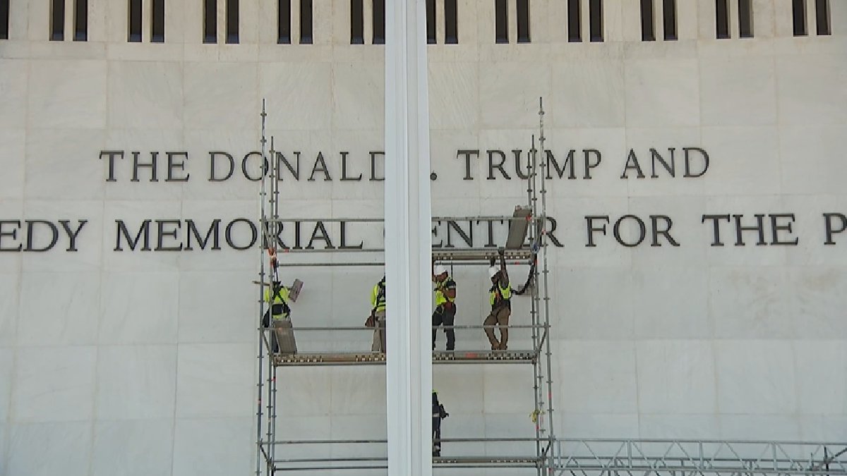 Watch Live: Crews to remove Trump’s name at Kennedy Center – NBC ...